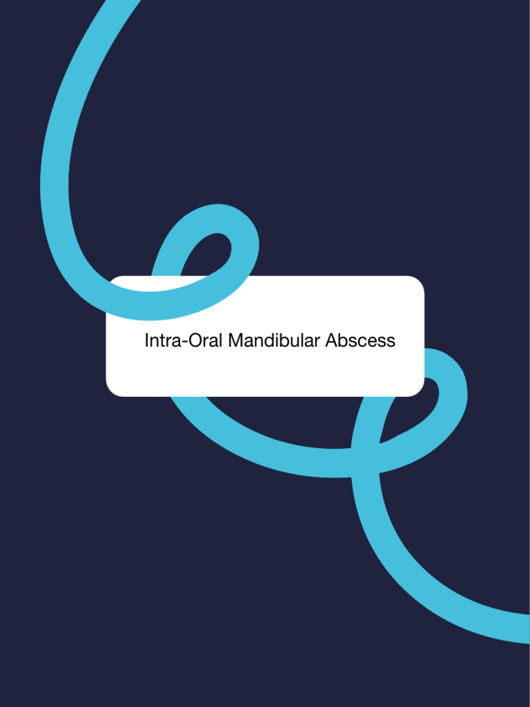 Mandibular Abscess | PDF