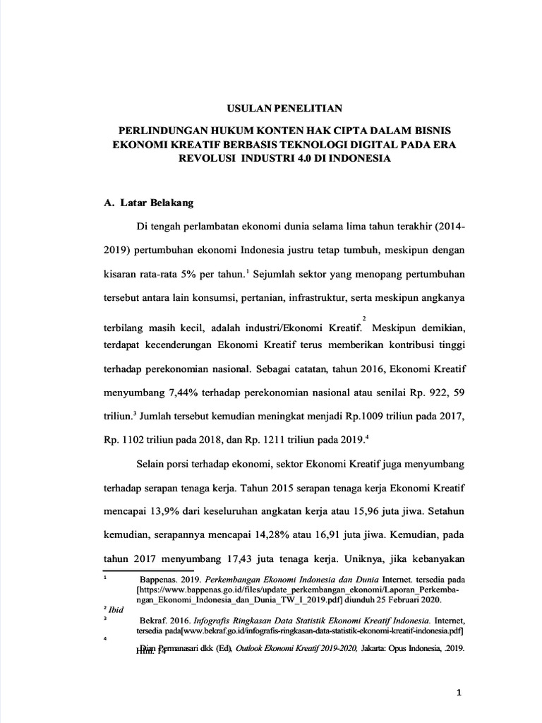 PDF Usulan Penelitian - Compress | PDF