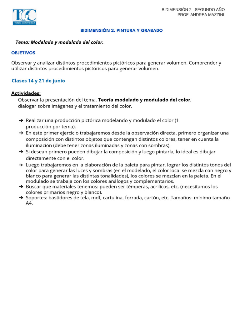 MODELADO Y MODULADO DEL COLOR_ FINAL | PDF