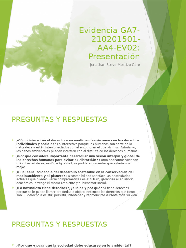 Evidencia GA7 210201501 AA4-EV02 Presentación | PDF