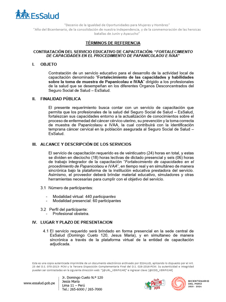 Req. 7998-2024 TDR Actualizado para N C | PDF