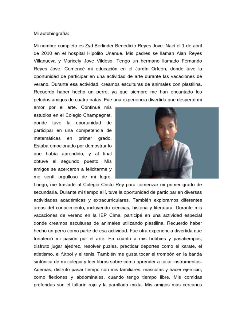 Mi Autobiografía | PDF