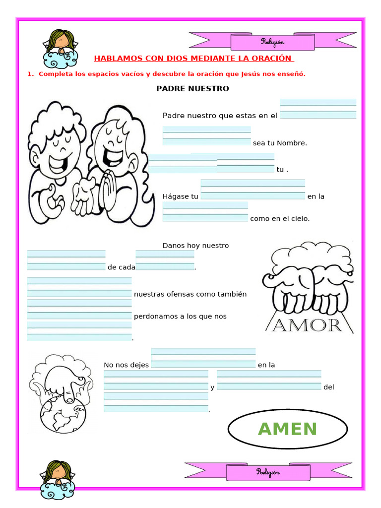 ficha de religion | PDF