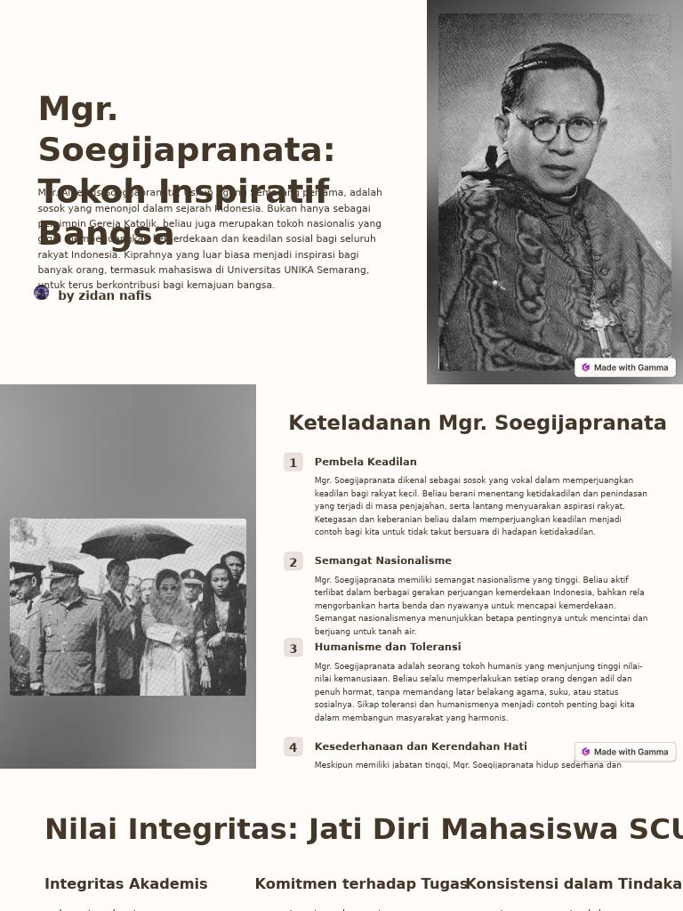 MGR Soegijapranata Tokoh Inspiratif Bangsa | PDF