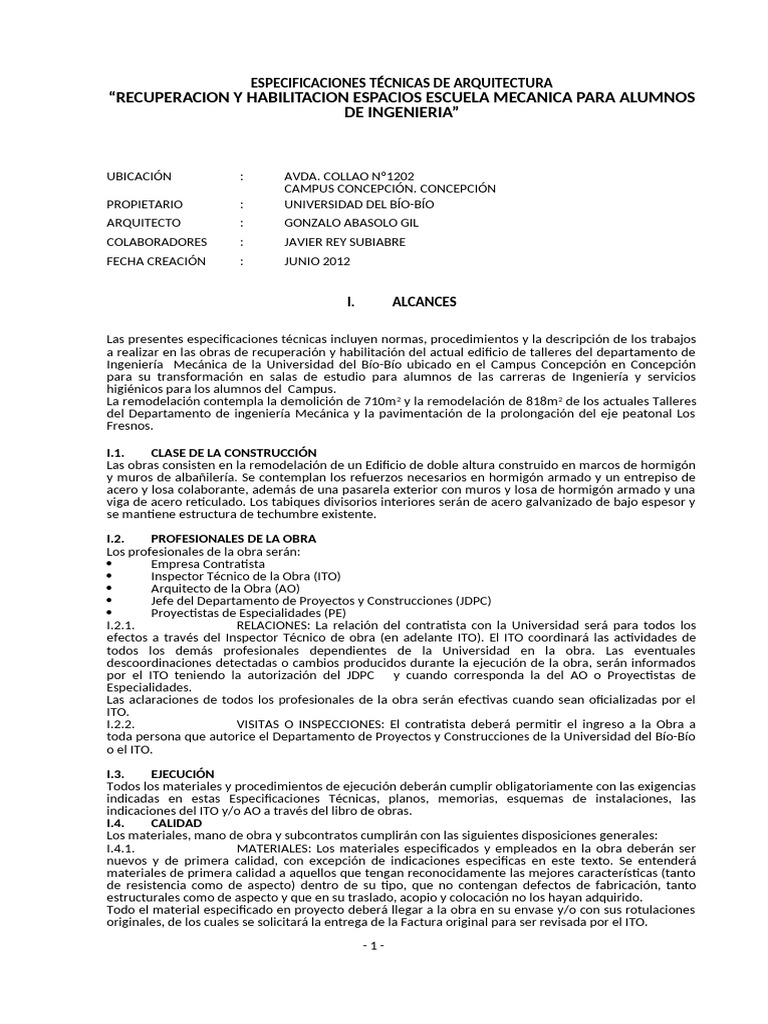 EETT - Arquitectura 1 | PDF