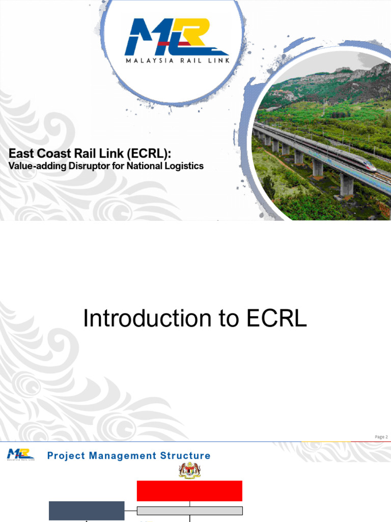 East Coast Rail Link ECRL - Value Adding Disruptor For National ...
