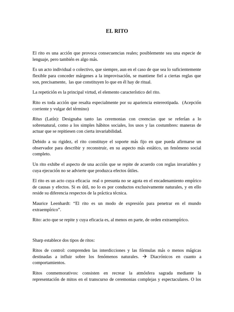El Rito | PDF