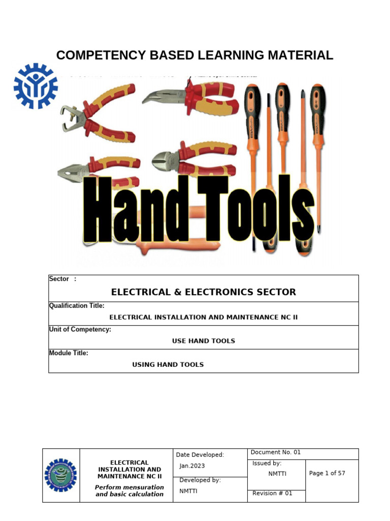 Common 1-Use-Hand-Tools | PDF