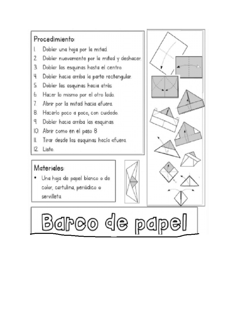 Instructivo Barco de Papel | PDF