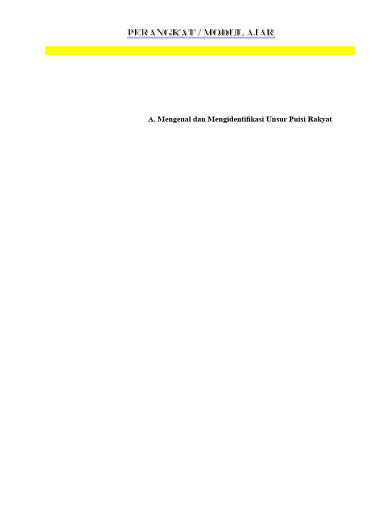 Modul Ajar Minggu Ke 7 Subb A | PDF