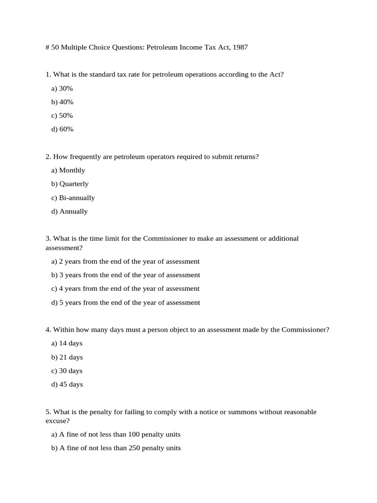 50 Multiple Choice Questions | PDF