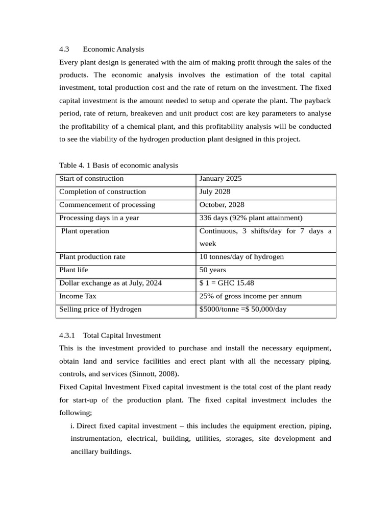 Economic Analysis | PDF