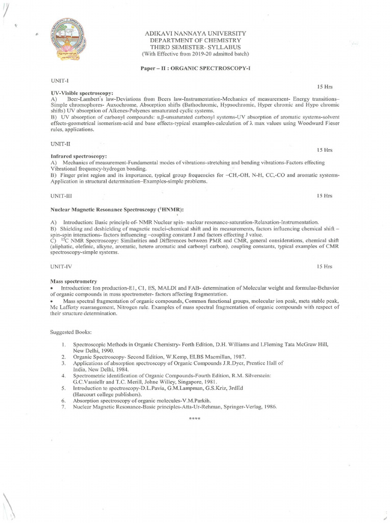 Basics & Uv Visible Spectroscopy Material | PDF