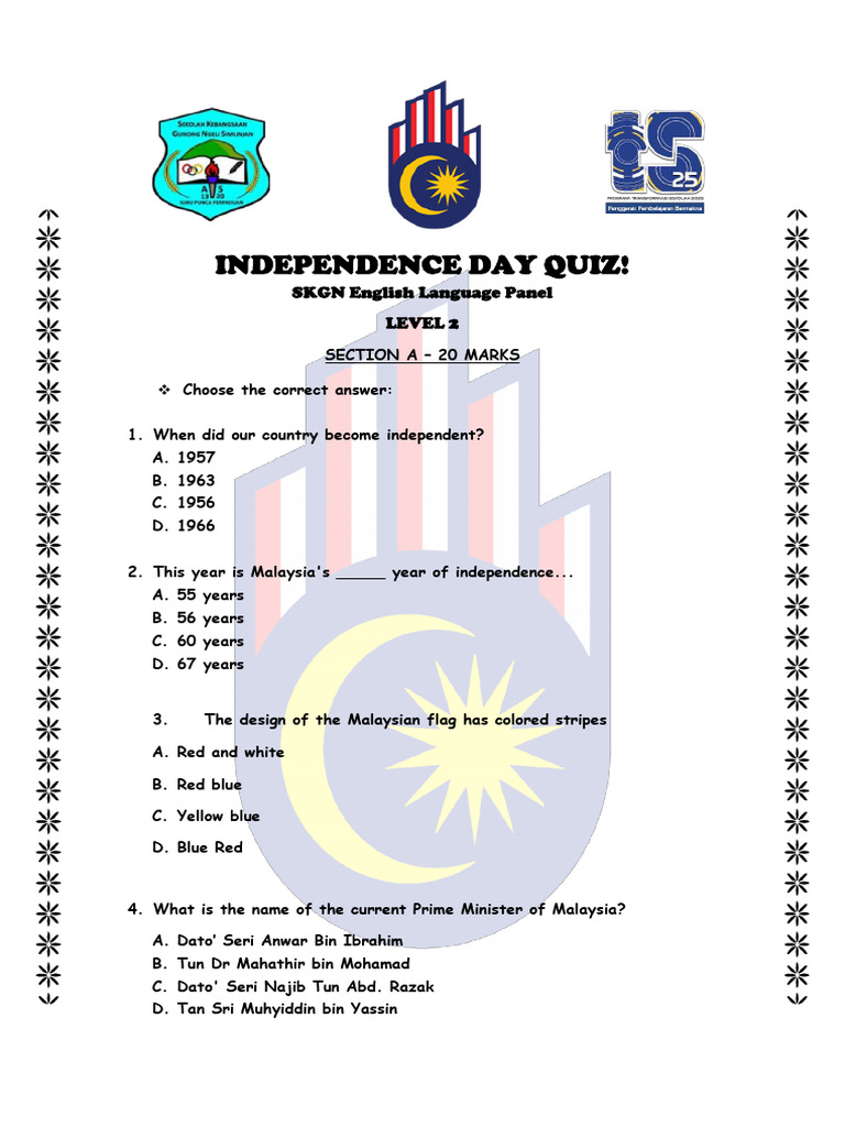 Independence Day Quiz Tahap 2 | PDF