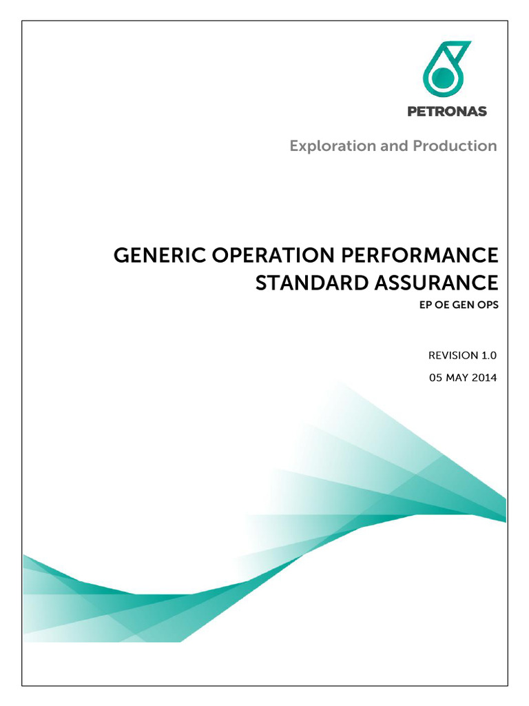 Generic Operation Performance Standard Assurance Rev.1 | PDF