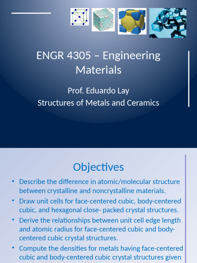 Module 3 Structure of Metals and Ceramics - Tagged | PDF | Crystal ...