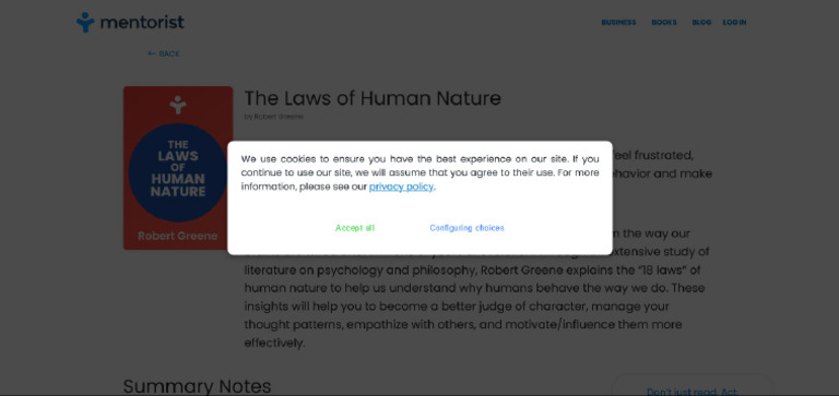 284 - The Laws of Human Nature - Mentorist App - WWW - Mentorist.app | PDF