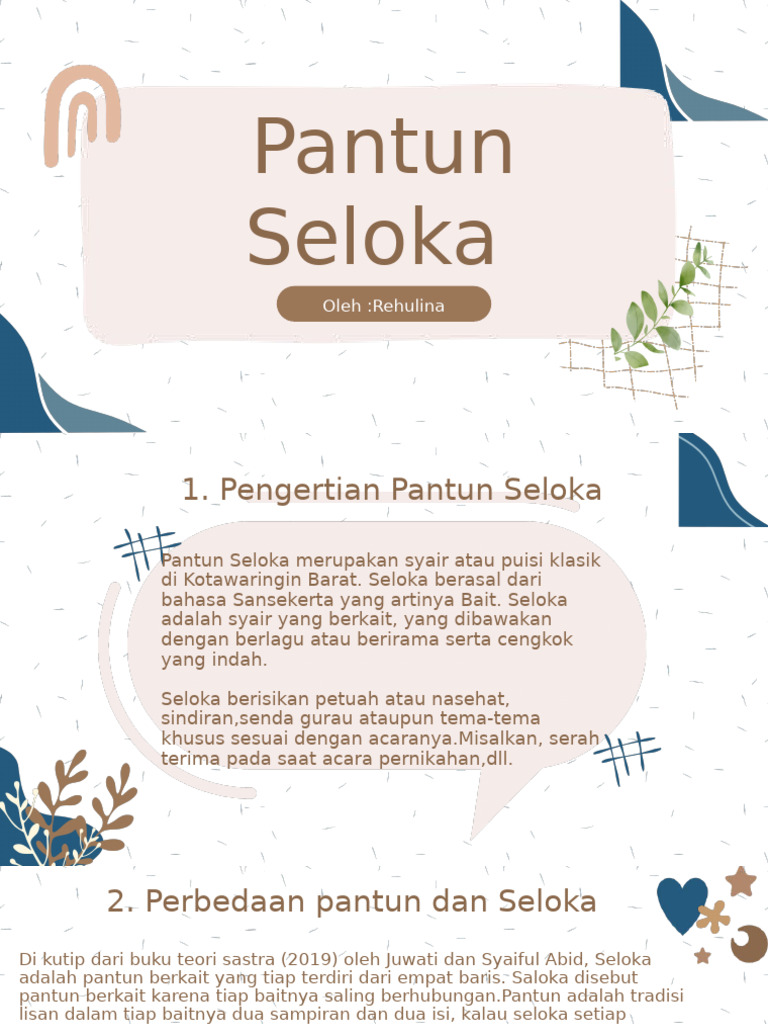 Pantun Seloka | PDF