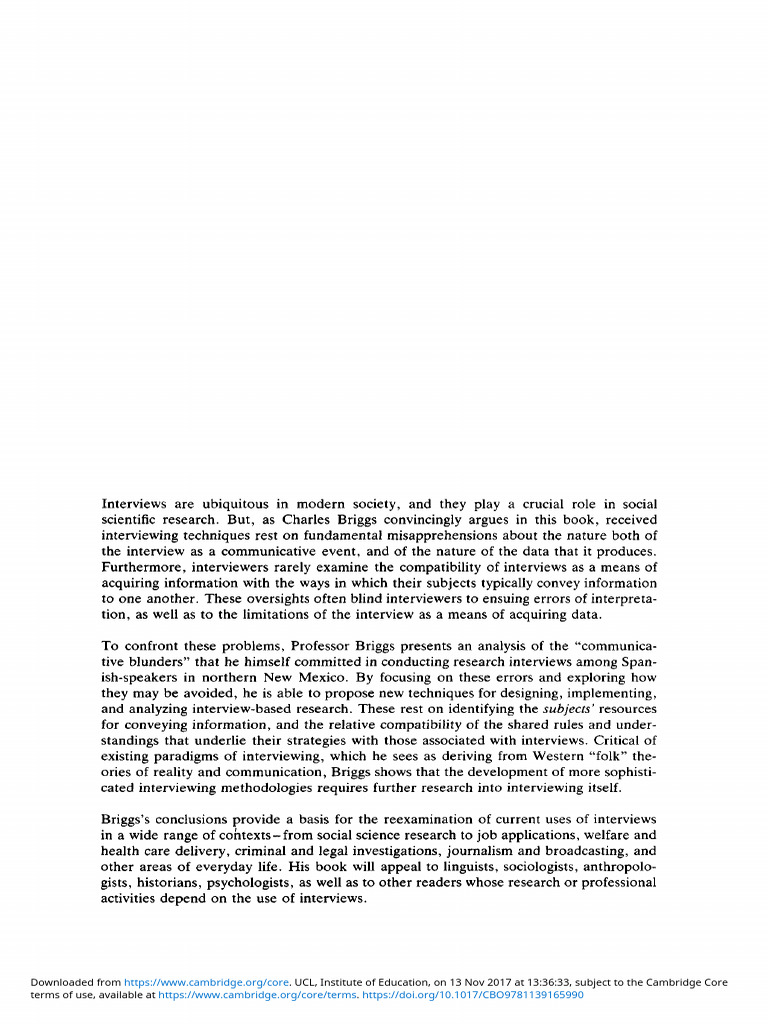 1 Briggs 1986 Learning How To Ask | PDF