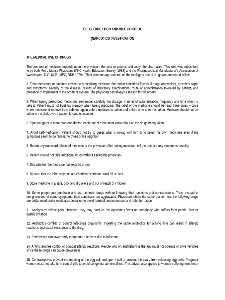 Cdi7 Lesson Plan | PDF | Opium | Morphine