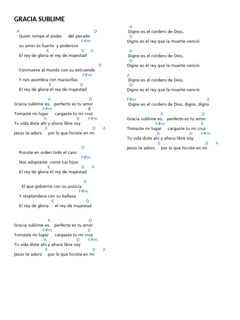Gracia Sublime | PDF
