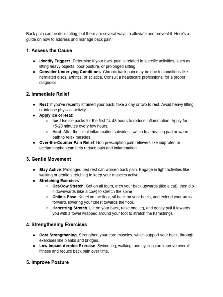 Resolve Back Pain | PDF