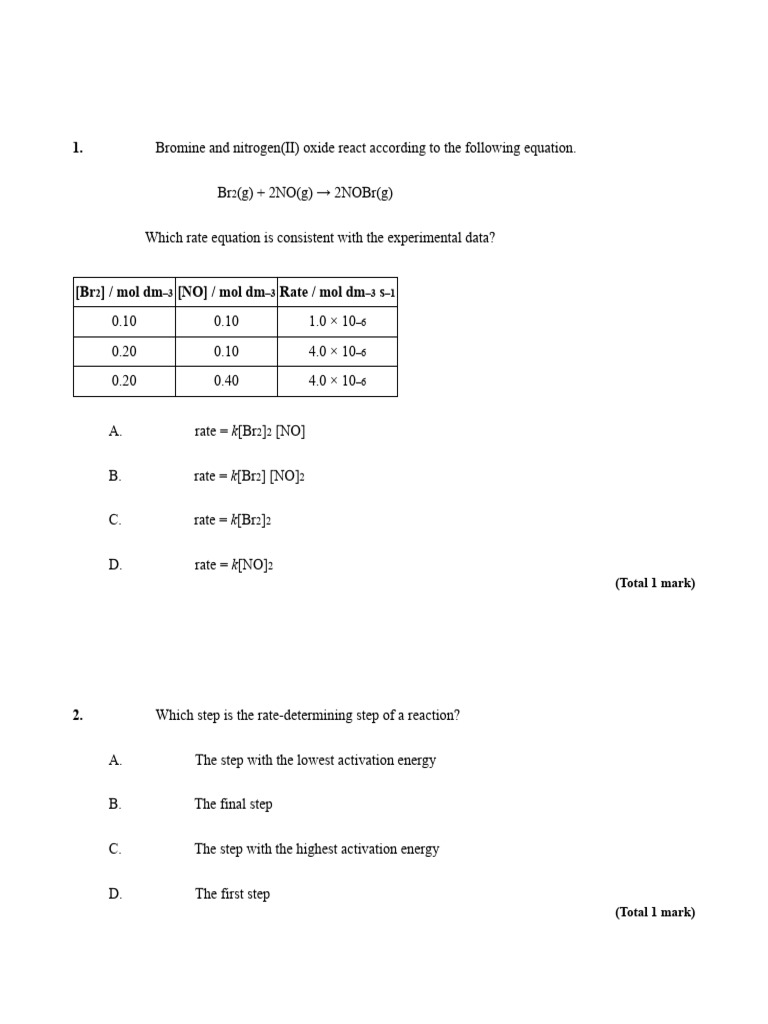 Ib Chem Topic - 16 - All - of - Questionbank | PDF