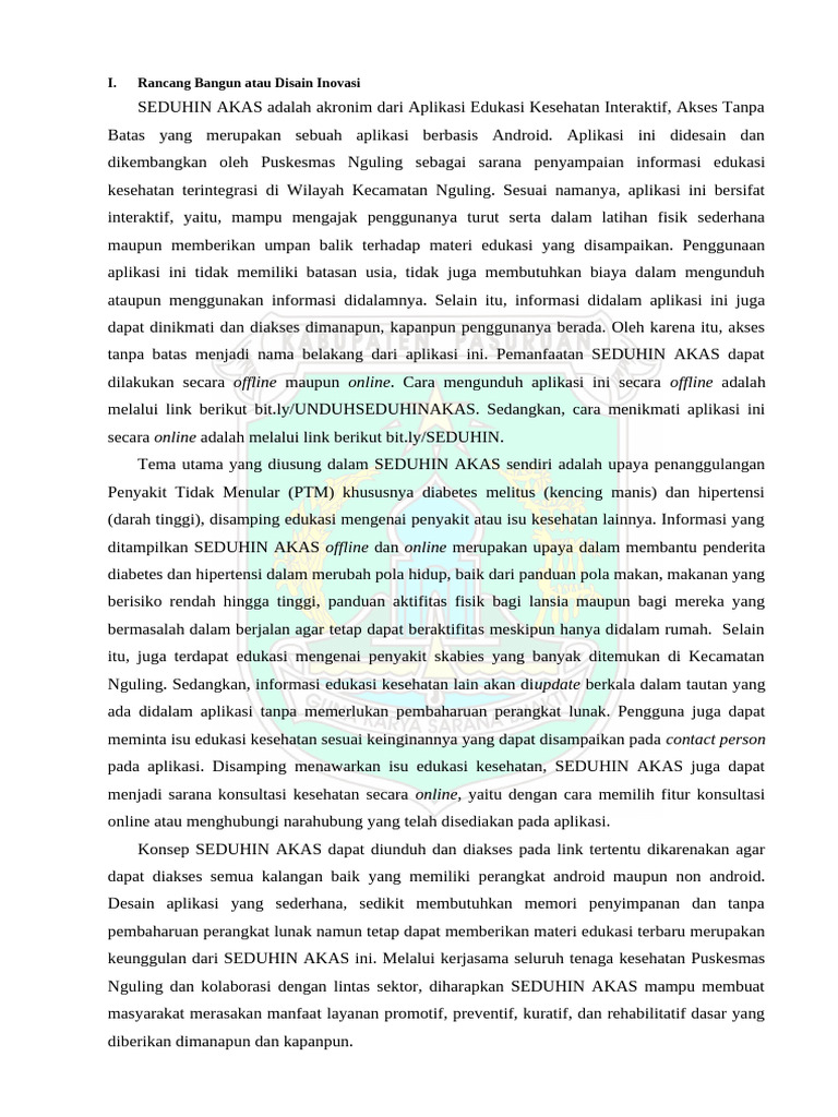 Seduhin Akas 2024 - Rancang Bangun | PDF