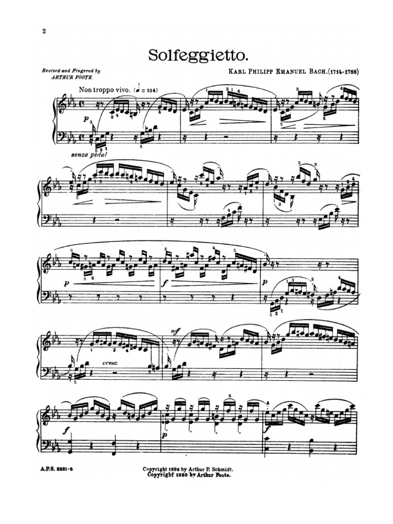 Cpe Bach Solfeggietto | PDF