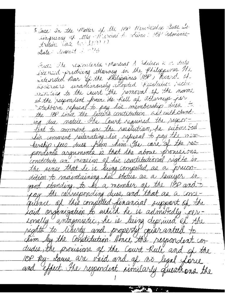 Case 5 in The Matter of The IBP Membership Dues Delinquency of Atty ...