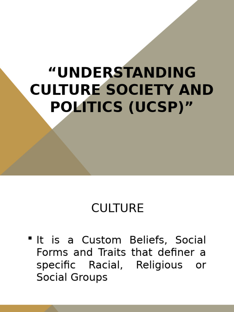 Ucsp Q1 | PDF