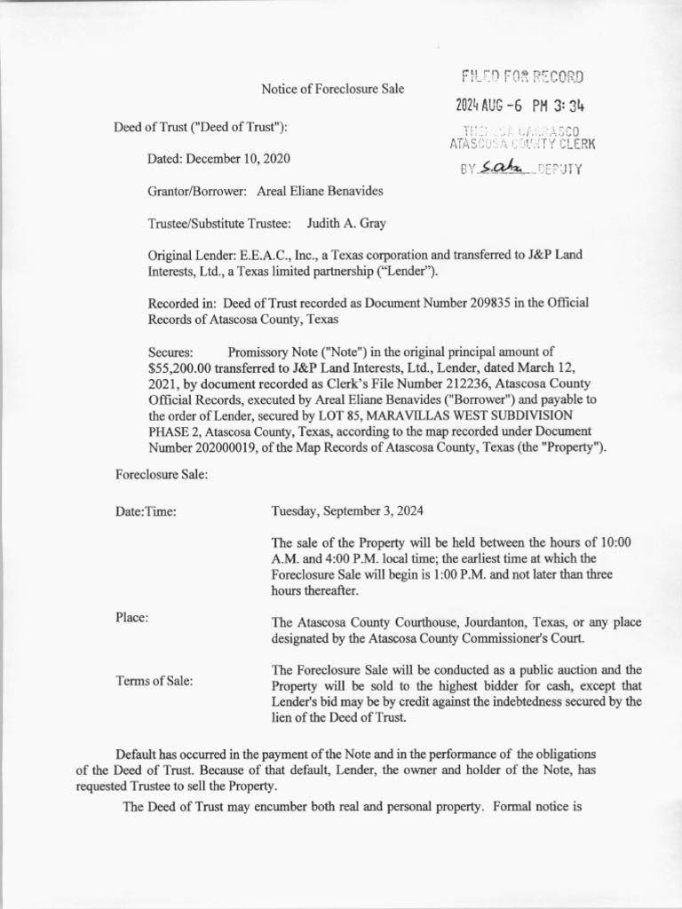 Foreclosure Notice 966 | PDF