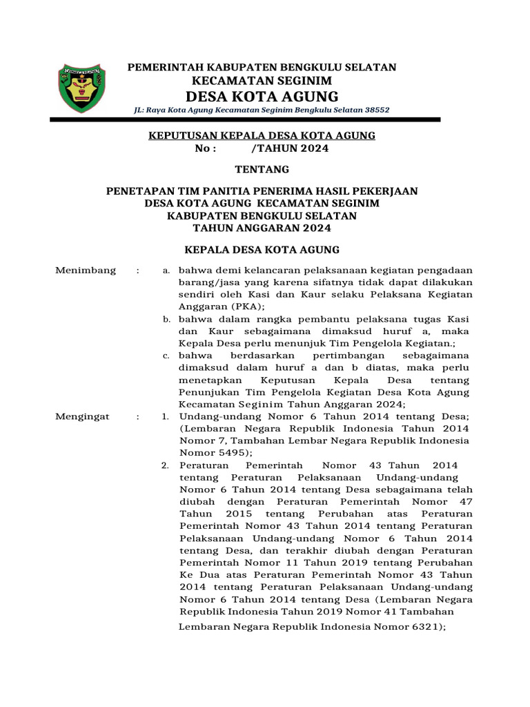 SK TIM PPHP 2024 | PDF