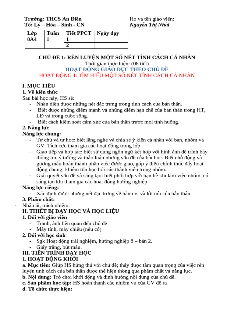 KHBD HDTN 8 CTST | PDF