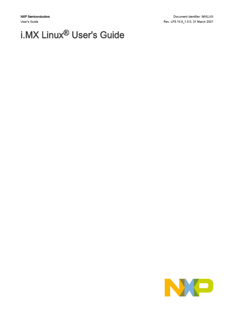 i.MX Linux Users Guide | PDF