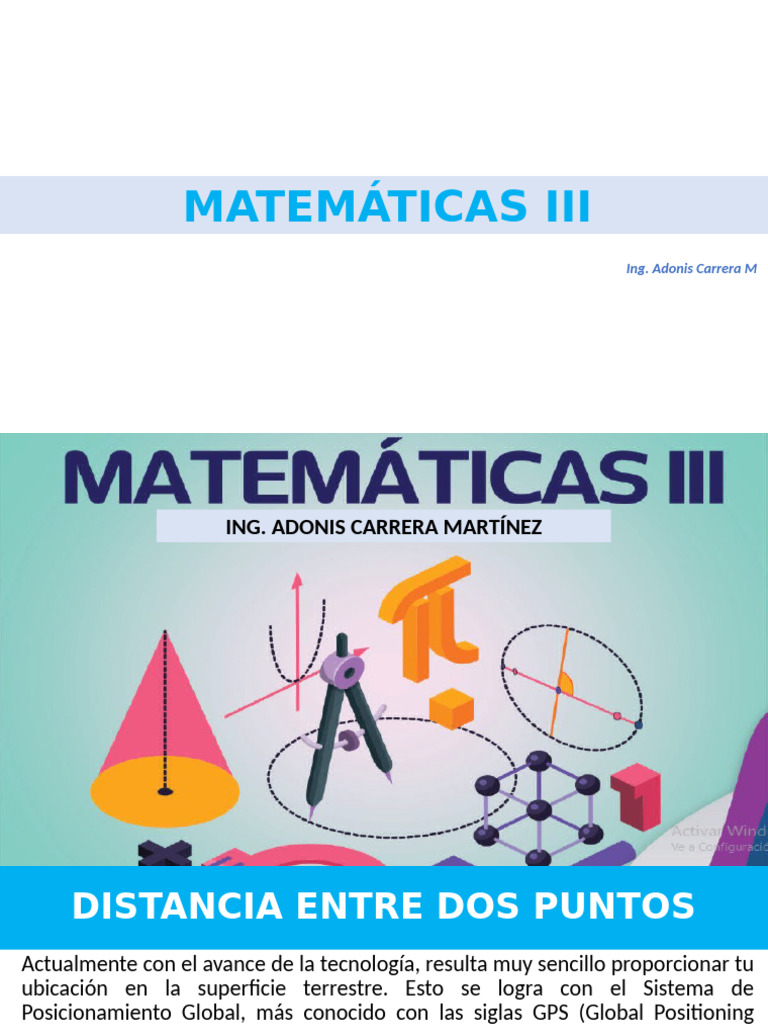 Presentación Matematicas III | PDF