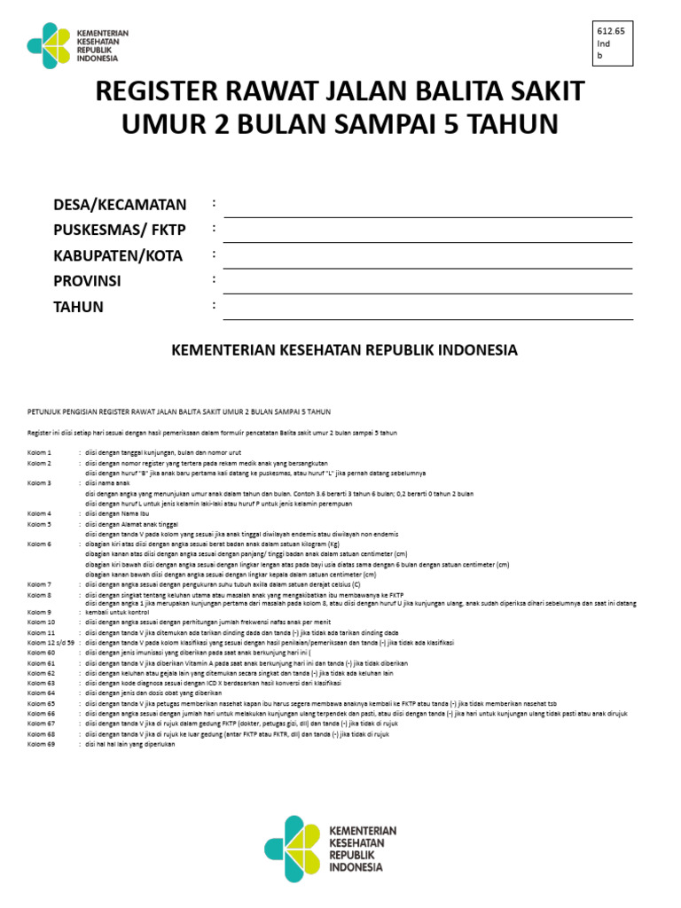 Cover Depan Dan Belakang Buku Register MTBS 2023 | PDF