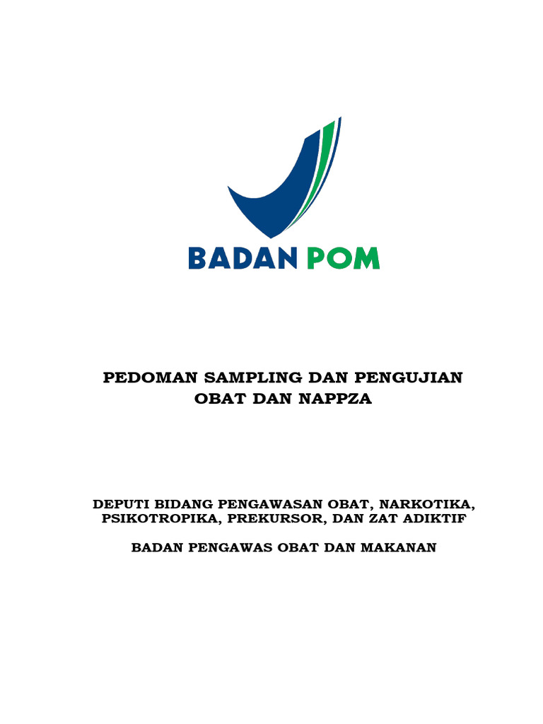 Anak Lampiran Pedoman Sampling Obat Tahun 2023 | PDF