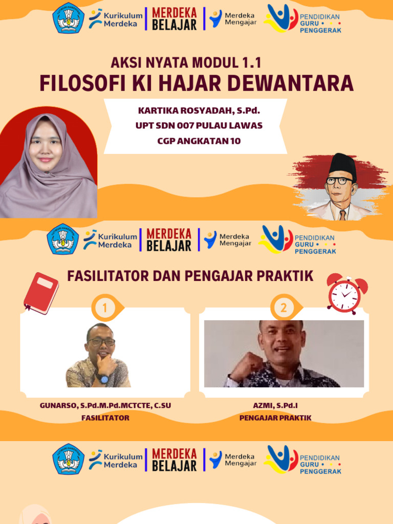 Aksi Nyata Modul 1.1 Filosofi KHD Kartika Rosyadah | PDF