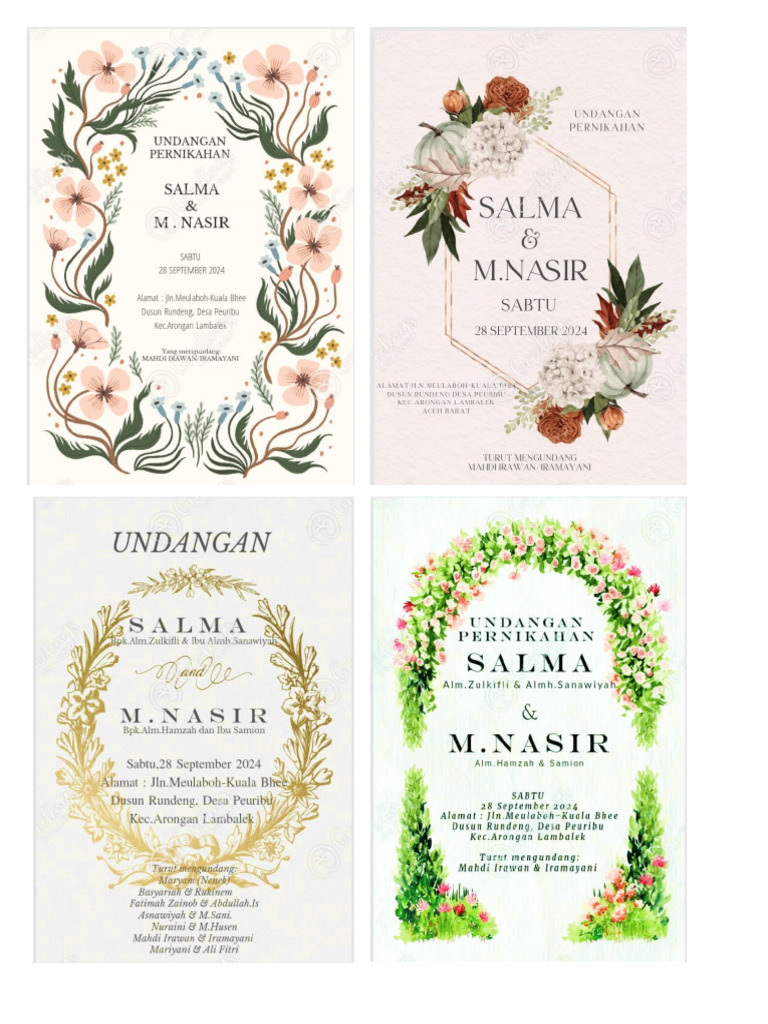 Undangan Salma | PDF