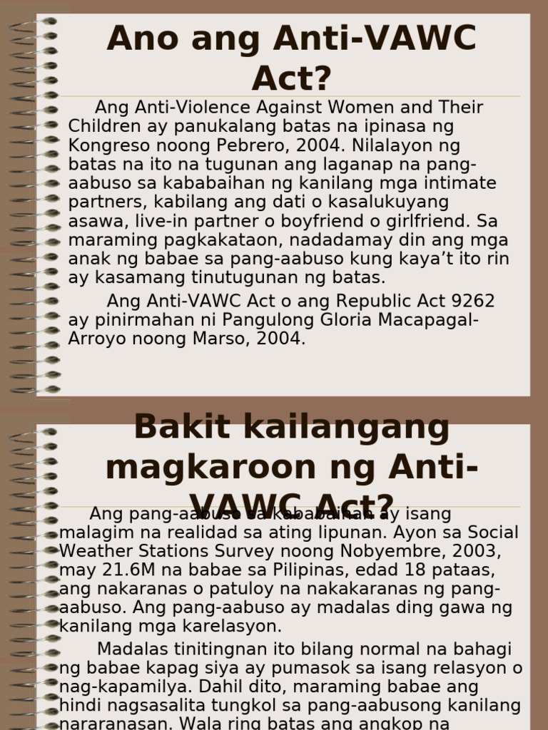 Anti-VAWC Act | PDF