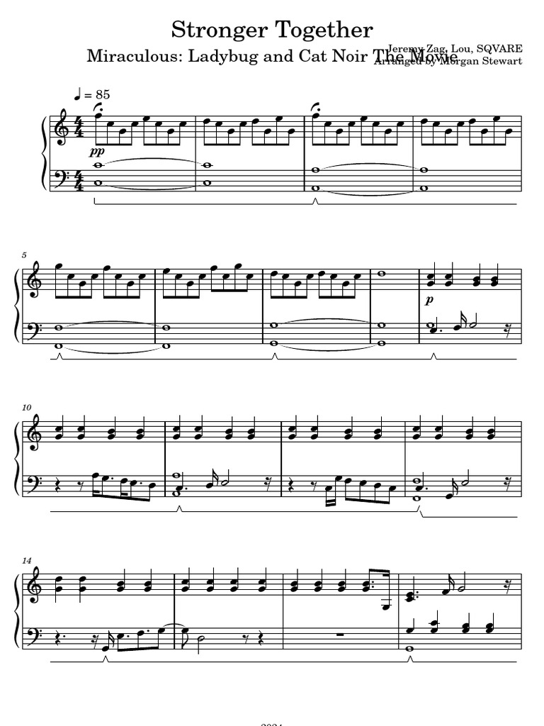 Stronger Together Miraculous Ladybug and Cat Noir The Movie Jeremy Zag | PDF