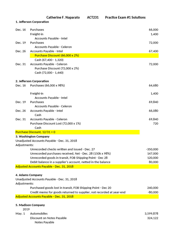 Practical Exam 1 Solution | PDF