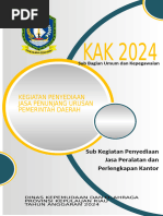 Kak 2024 Penyediaan Peralatan Dan Perlengkapan Kantor | PDF