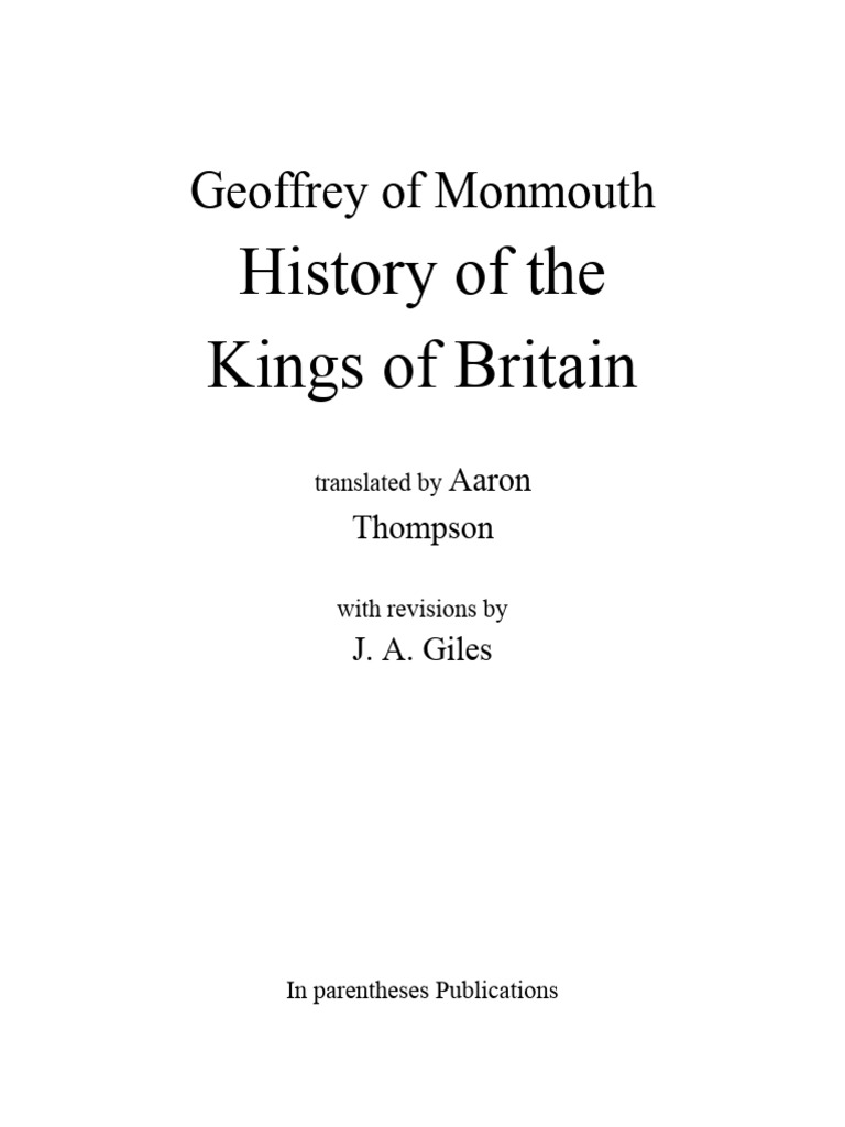 Geoffrey - Thompson. Kings of Brit | PDF | History