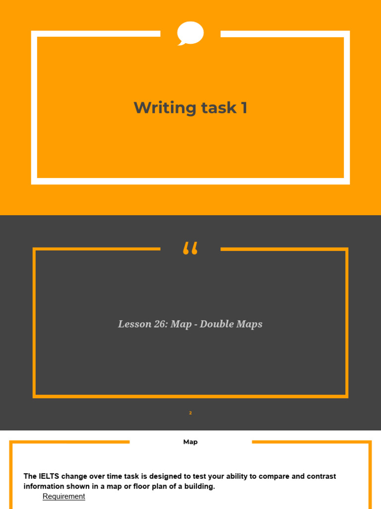 Slide 26 - Writing Task 1 - Map - Double Maps | PDF