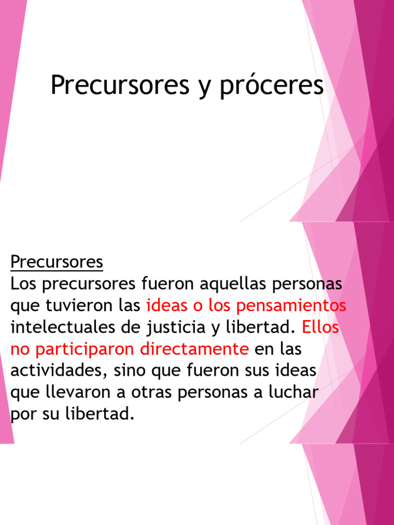 Precursores y Proceres | PDF