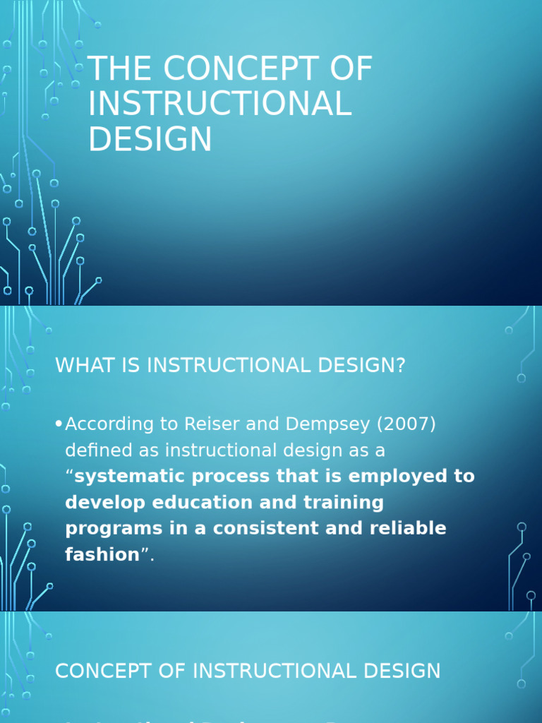 Educ 13 INSTRUCTIONAL DESIGN | PDF