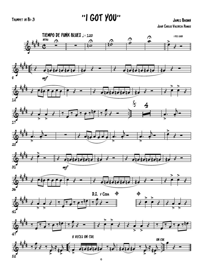 I FEEL GOOD - Trumpet in BB 3 | PDF