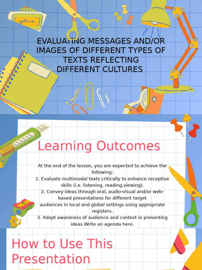 Evaluating Messages And/or Images of Different Types of Texts ...